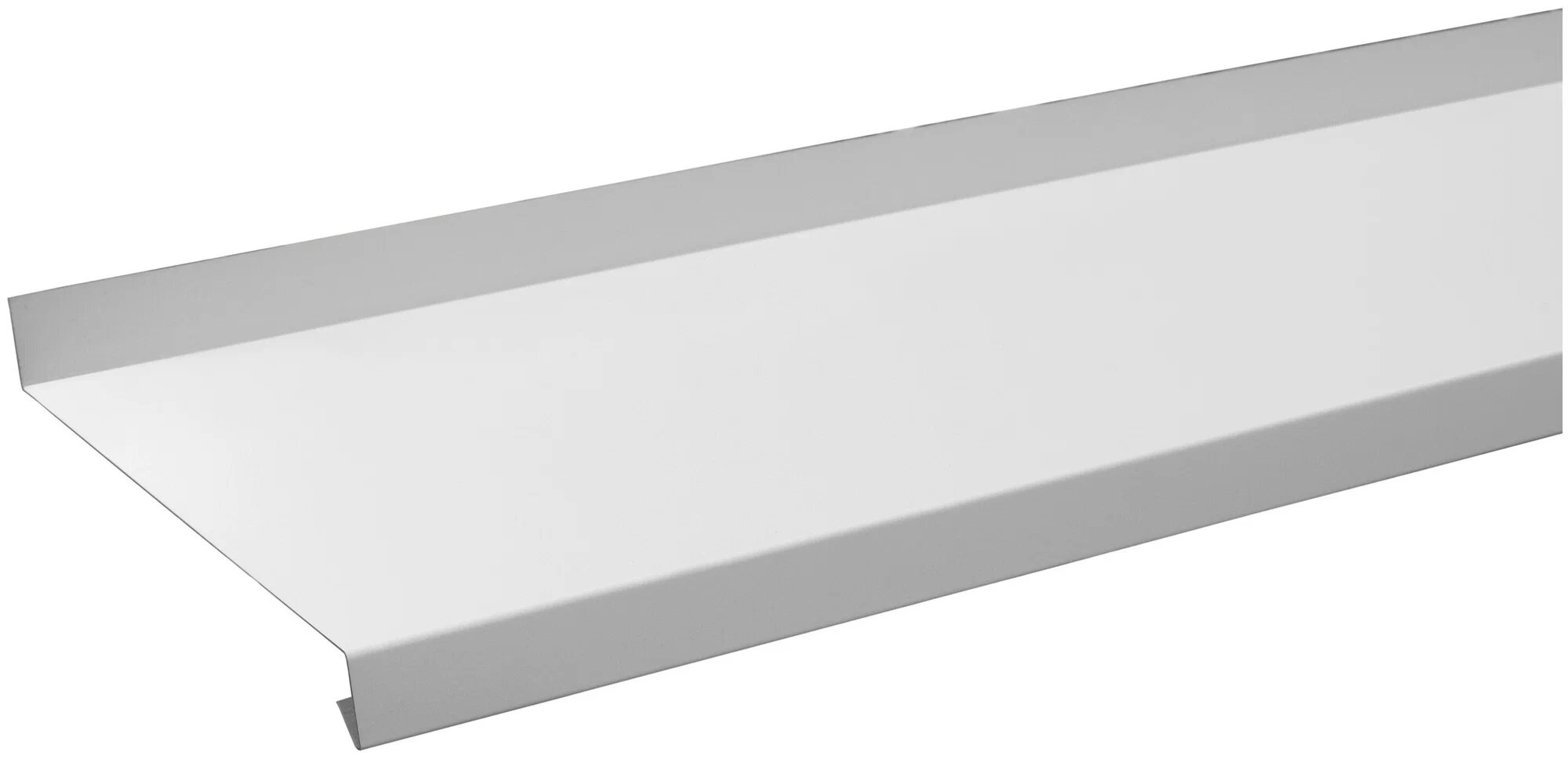 Водоотлив, белый RAL9003, металл, длина 1250-100 мм 3шт/уп