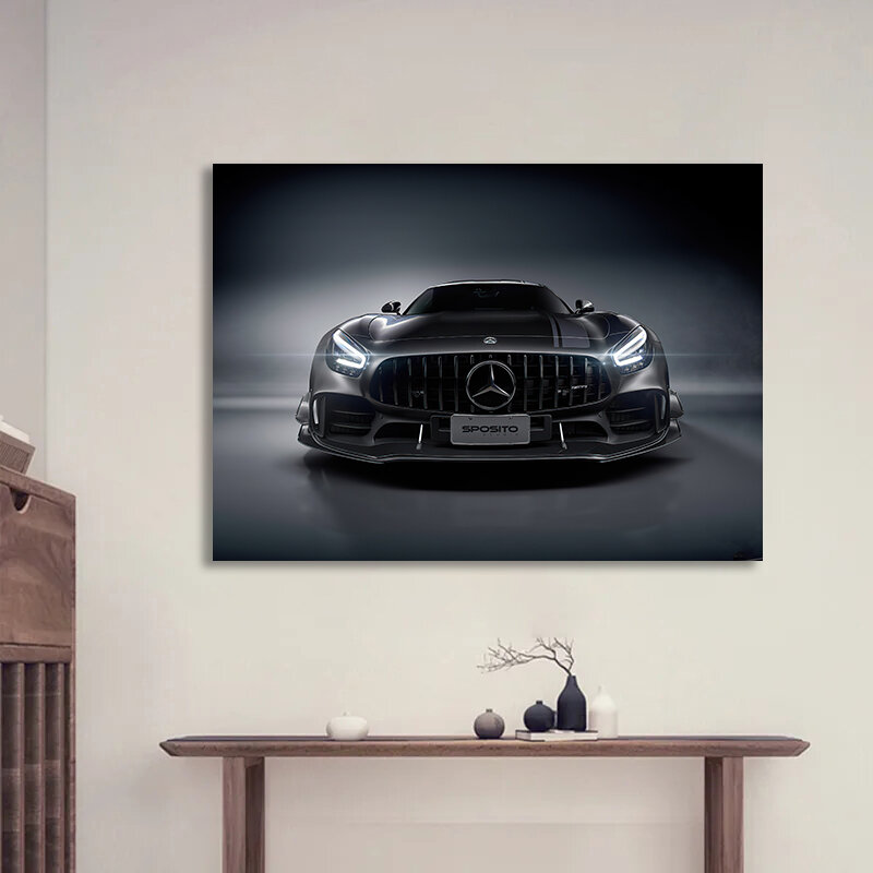 Картина авто / мерседес, картины на стену для интерьера / мужчине, 20х30 см.
