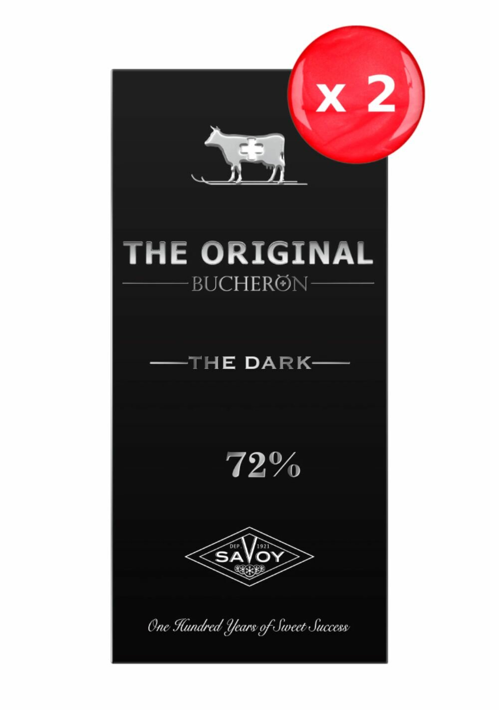 Шоколад бушерон Original горький 72% какао, 90 г набор из 2 шт