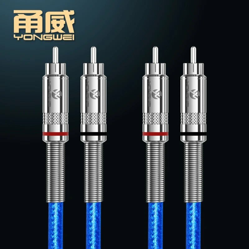 YONGWEI золотой аудиокабель RCA 1.5-10 м Красный, Красный, 3 м