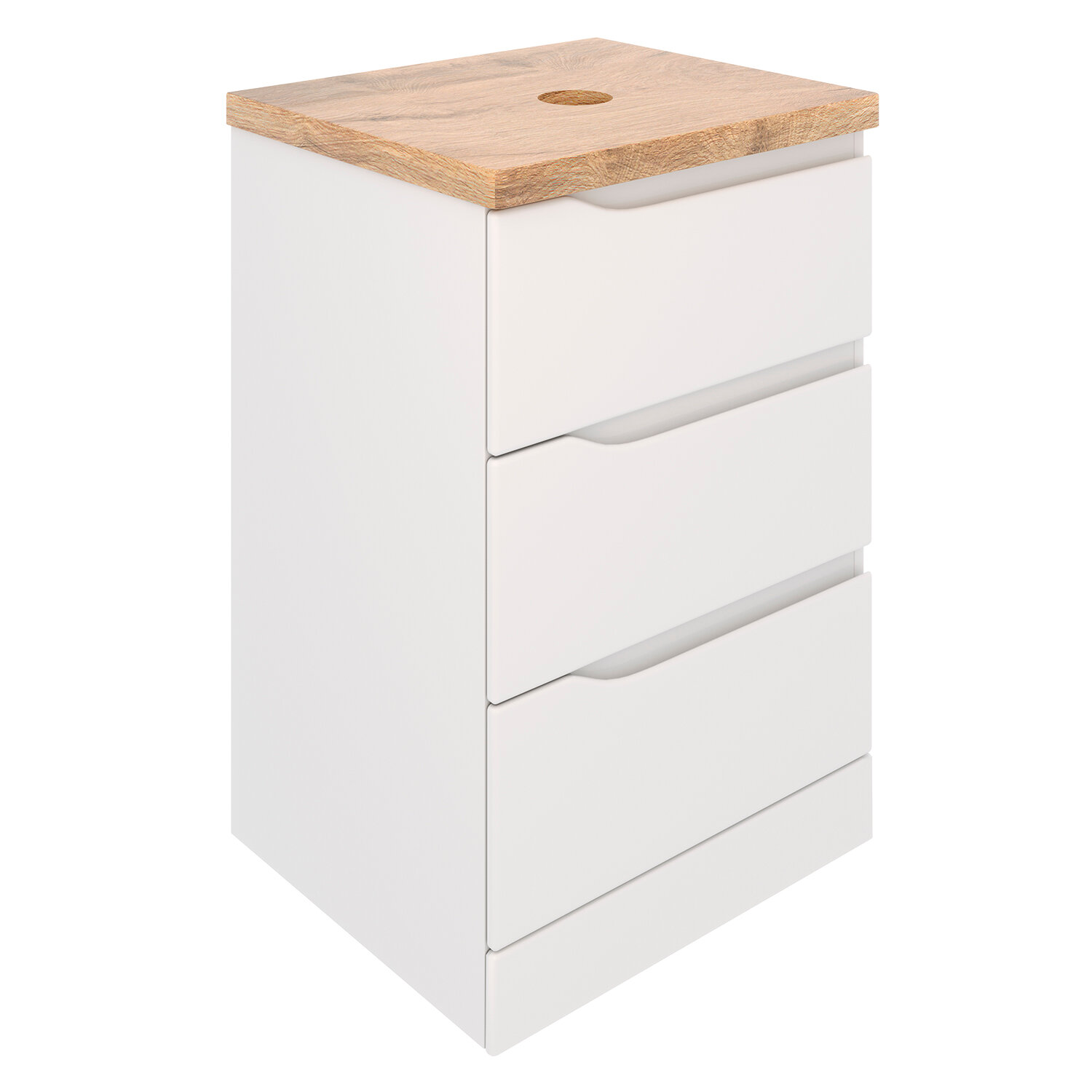 Тумба с 3 ящиками со столешницей NORDIC 60, напольная / AQUA DE MARCO