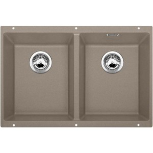 Кухонная мойка Blanco SUBLINE 350/350-U SILGRANIT 523581 серый беж