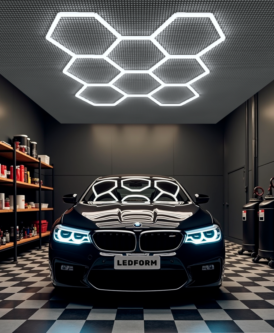 Модульное LED освещение 5000К белый нейтральный, 315 Вт, восемь сот ячеек, модуль 44 см