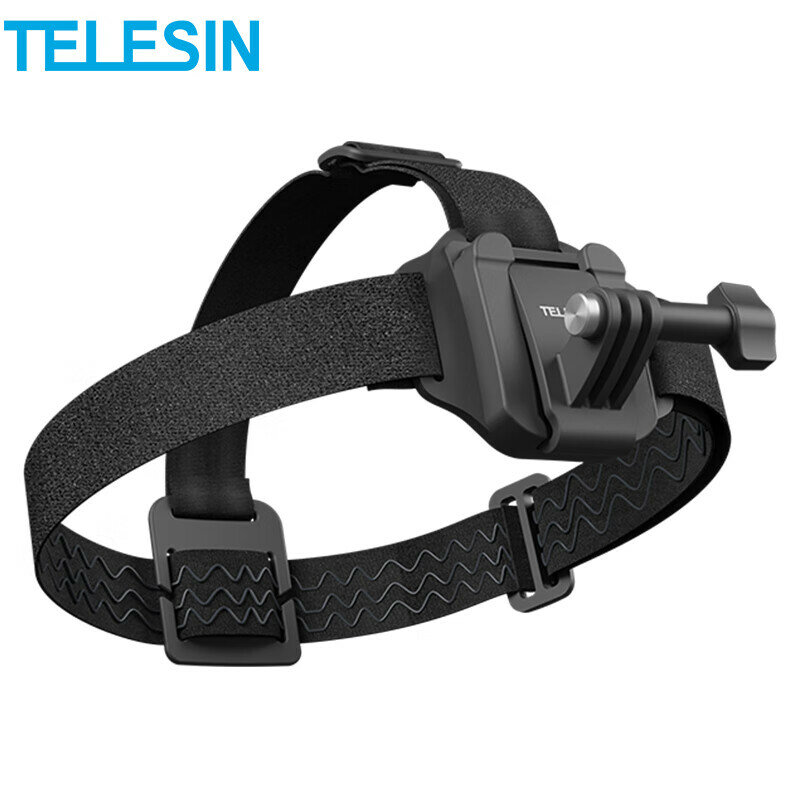 TELESIN Sports Headband Compatible with GoPro 13 Accessories, DJI Action 5 Pro 4 Cap Clip, Insta360 Head-Mounted Baseball Cap, Fixed Shooting Bracket