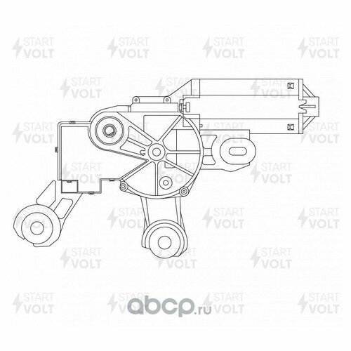 Мотор стеклоочистителя VW GOLF/BORA/PASSAT задний Стартвольт VWB1805