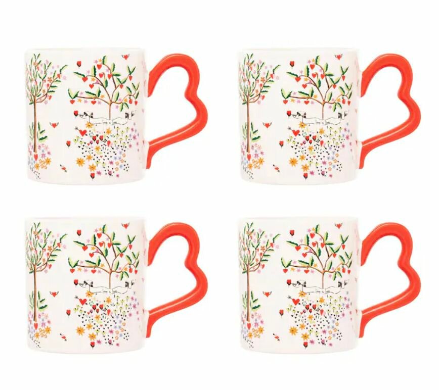 Cath Kidston набор кружек Pink Oh My Heart