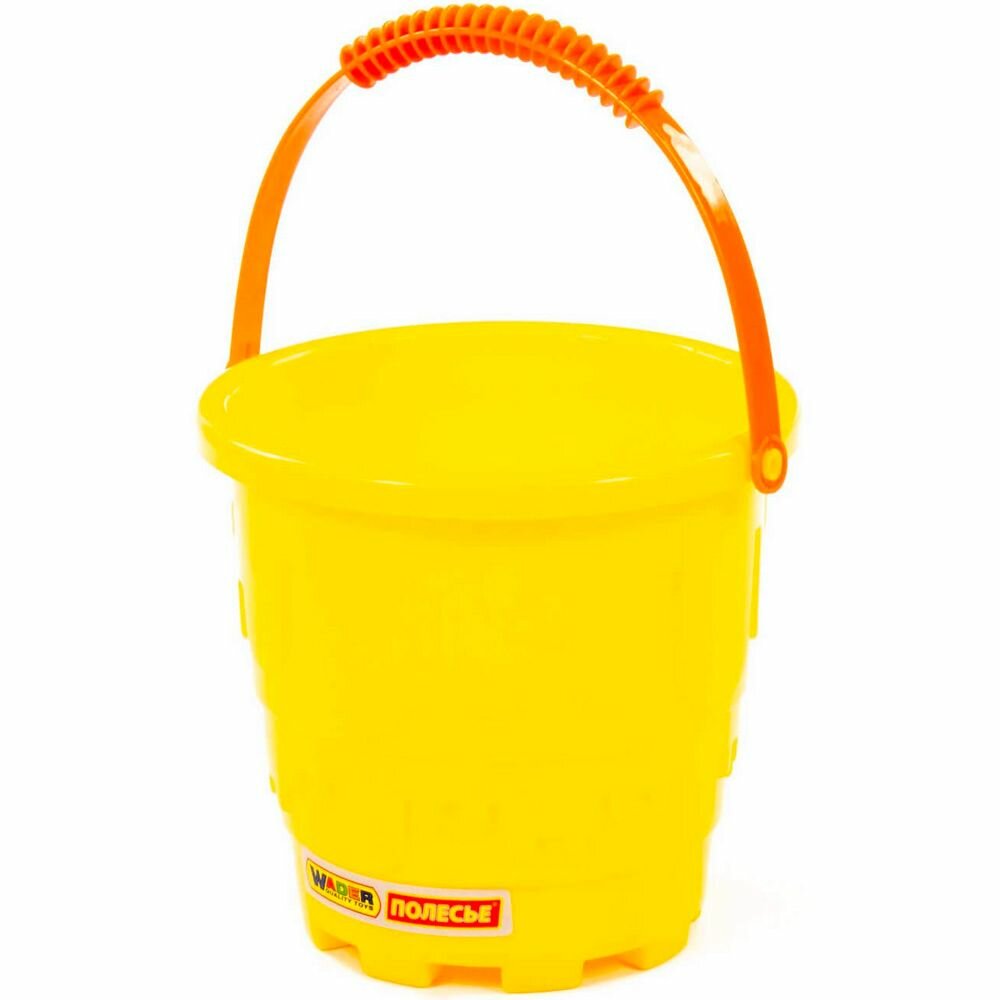 Большое детское ведро-замок для песочницы, пластиковое ведерко для игры в песке, 1,8 л.
