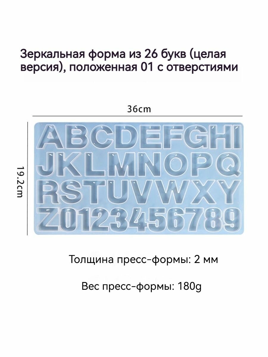 Формы из силикона для цифр и букв