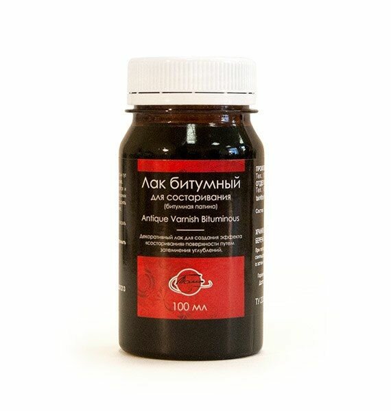 Лак битумный для состаривания, флакон п/э 100мл