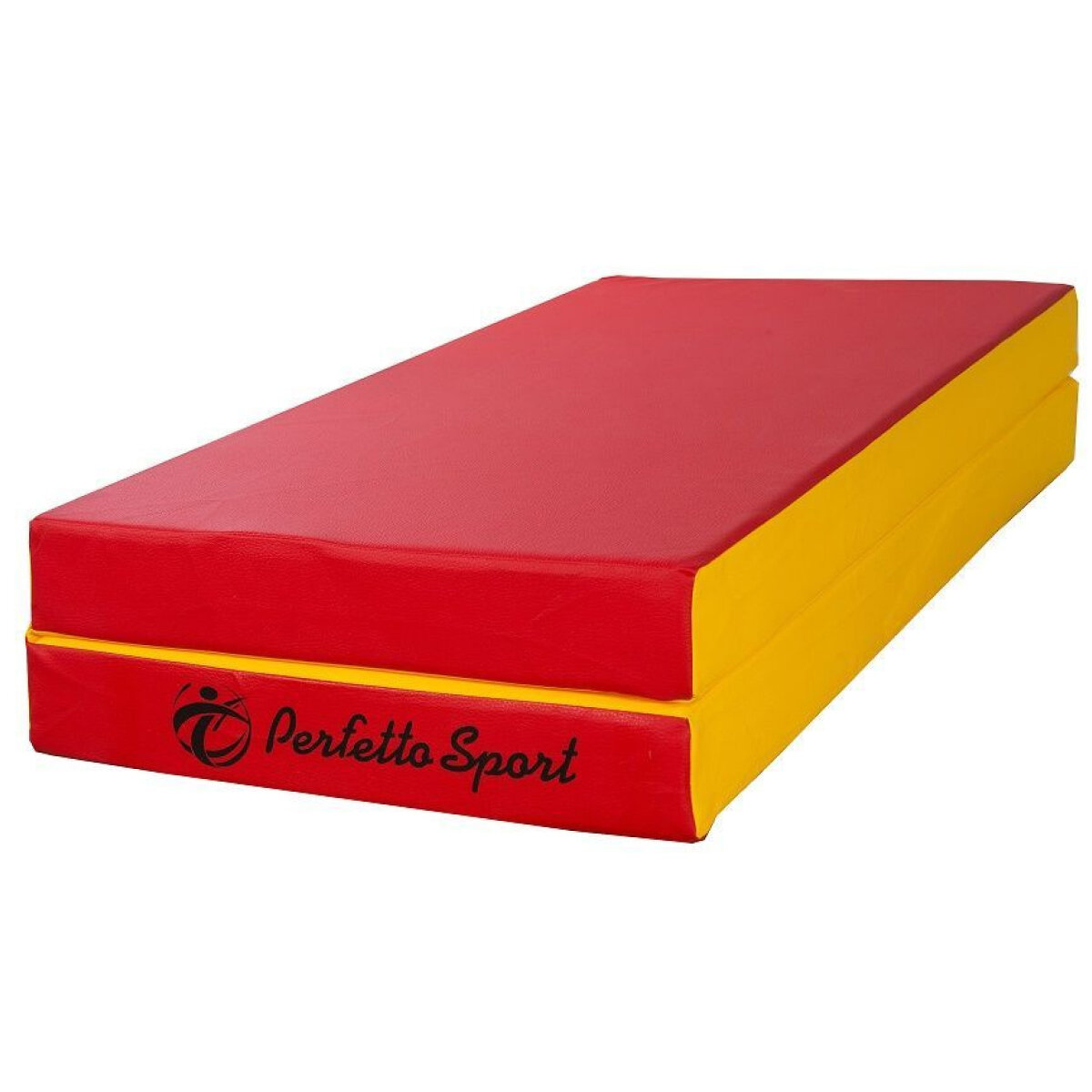 Мат гимнастический Perfetto Sport № 3 100х100х10 см красный/желтый