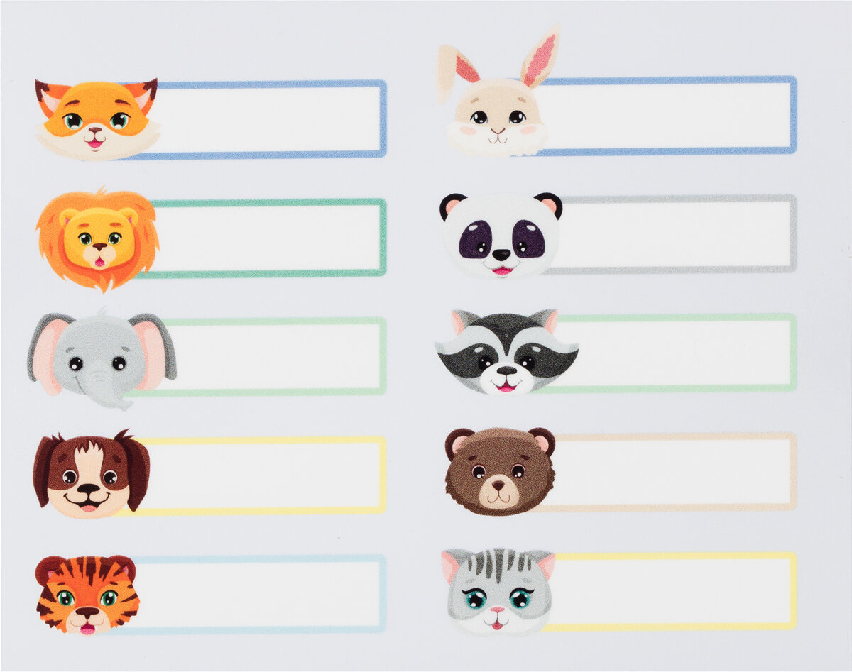 Gamma Термоаппликация, термотрансфер M №07, 1 шт, M-711, термобирки «10 животных» 10×8 см