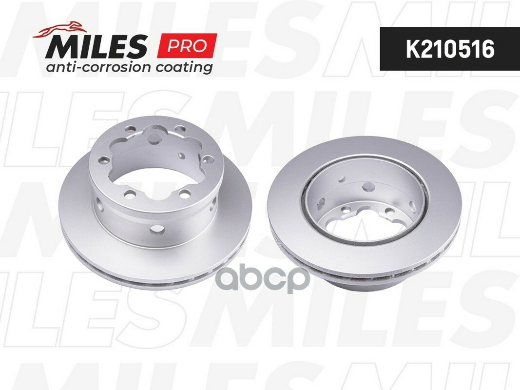 Диск тормозной MERCEDES SPRINTER (4t) 2.3/2.8D 95>06/VW LT 28-46 2.5D зад. вент. Miles арт. k210516