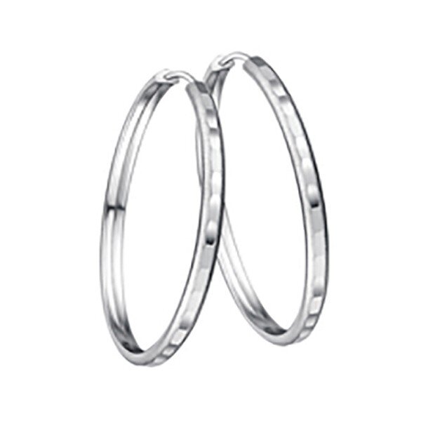 Серьги конго, серебро, 925 проба, родирование