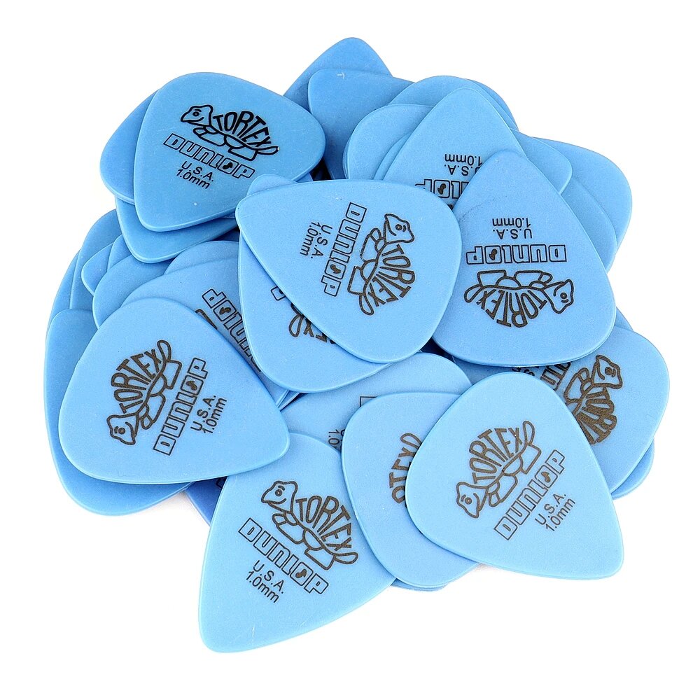 100 шт. медиаторы Dunlop, гитарный плектр для электрогитары, басовые детали, аксессуары, 6 видов толщины плектра
