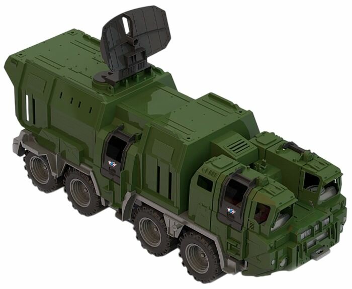 Пластиковая модель "Военный тягач Щит" с кунгом для детей, игрушечный транспорт, детская машинка, сюжетно-ролевая игрушка, для игр в песочнице и дома