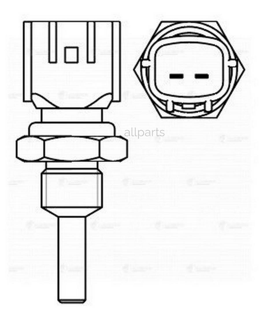 LUZAR LS-1402 Датчик температуры для а/м Nissan Qashqai (06-)/X-Trail (07-)/(14-)/Almera (06-)/Лада Vesta (19-) H4