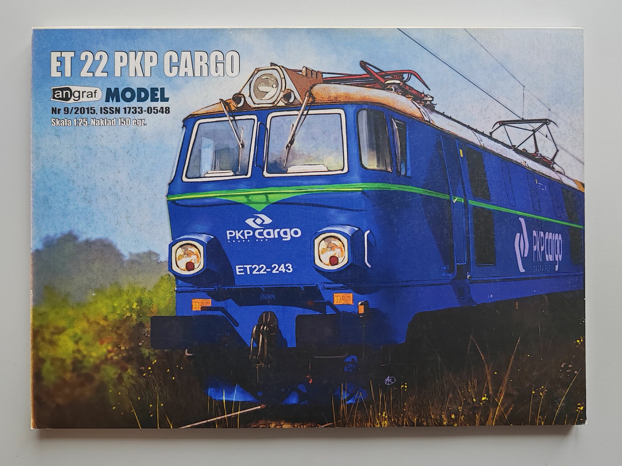 Сборная бумажная модель Локомотив ET 22 PKP Cargo - angraf №09/15 (Журнал)