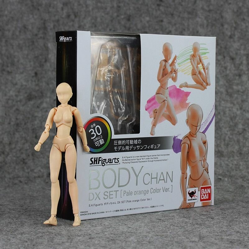 Фигурка-манекен Body Kun SHF, подвижная модель для рисования из ПВХ