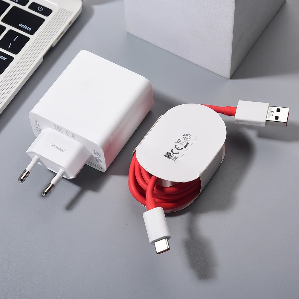 Оригинальное зарядное устройство Oneplus 15 100 Вт SuperVOOC EU, адаптер питания для EU add cable