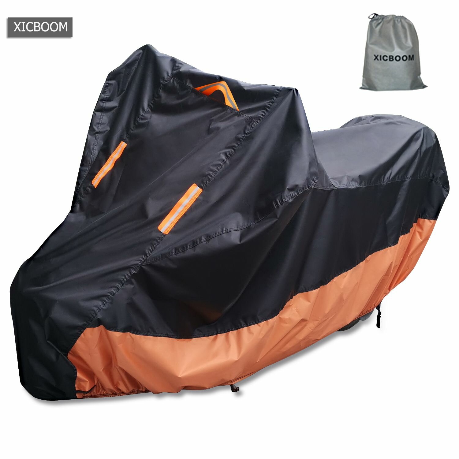 Оксфорд 300D Водонепроницаемый чехол для мотоциклов, защитный/универсальный/высокопрочный, , устойчив к солнцу и дождю Снег . размер"XXL" (280x112x130 см)