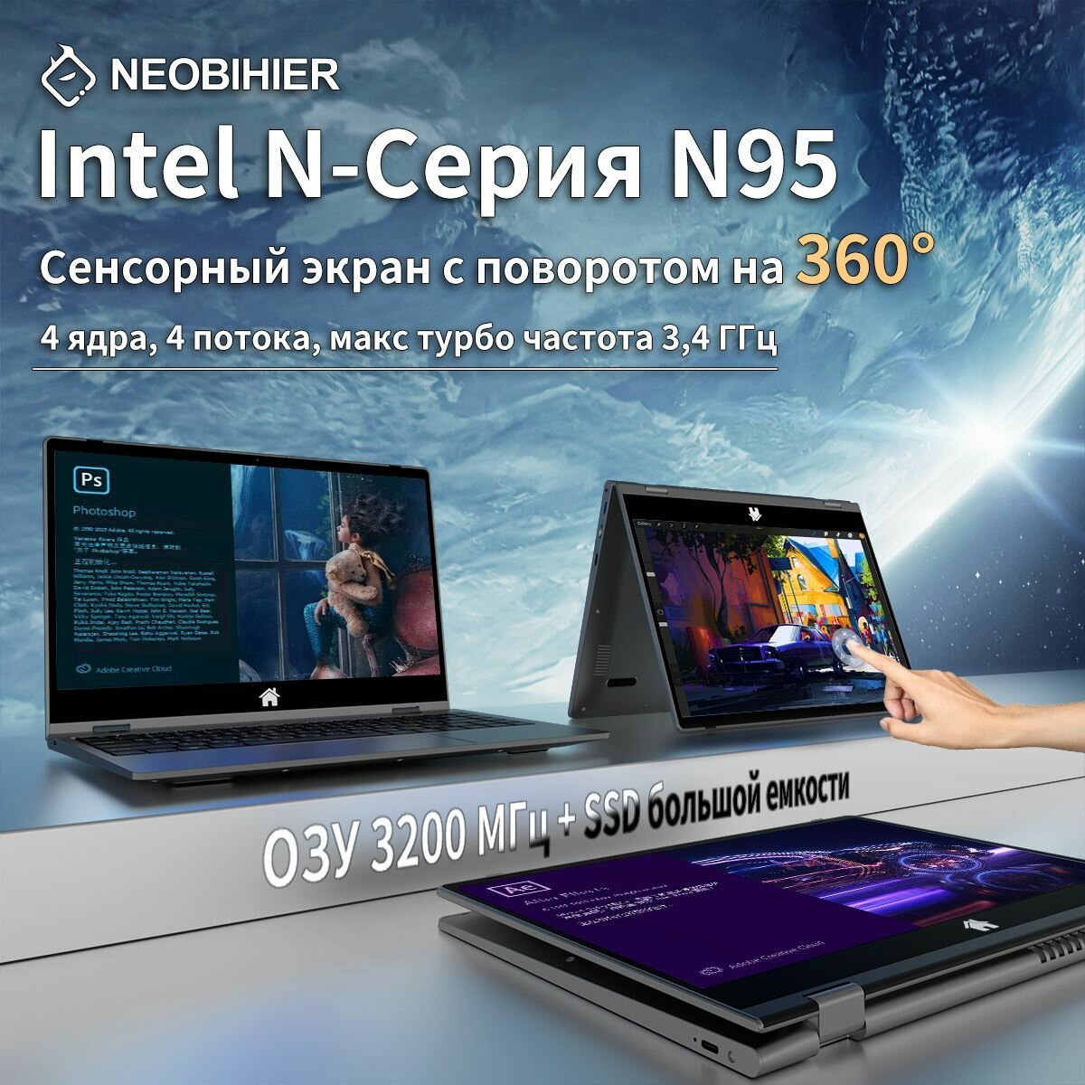 Neobihier YogaN95 Ноутбук 14"