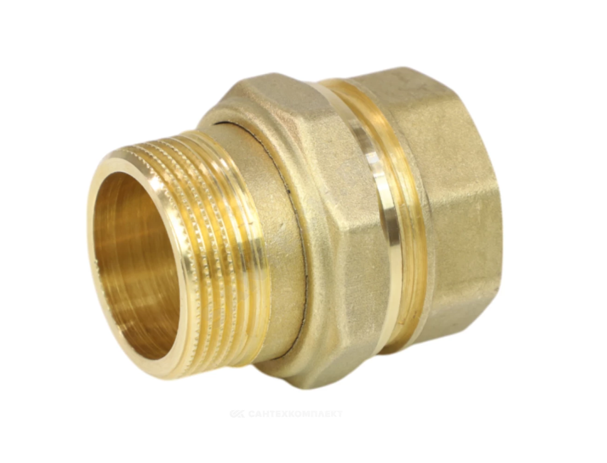 Соединитель латунь американка Ду 20 (3/4") прямой ВР/НР LD LD.65.520.20