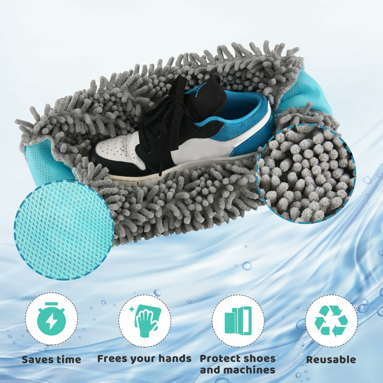 Многоразовый мешок для стирки обуви и кроссовок в стиральной машине, 2 шт