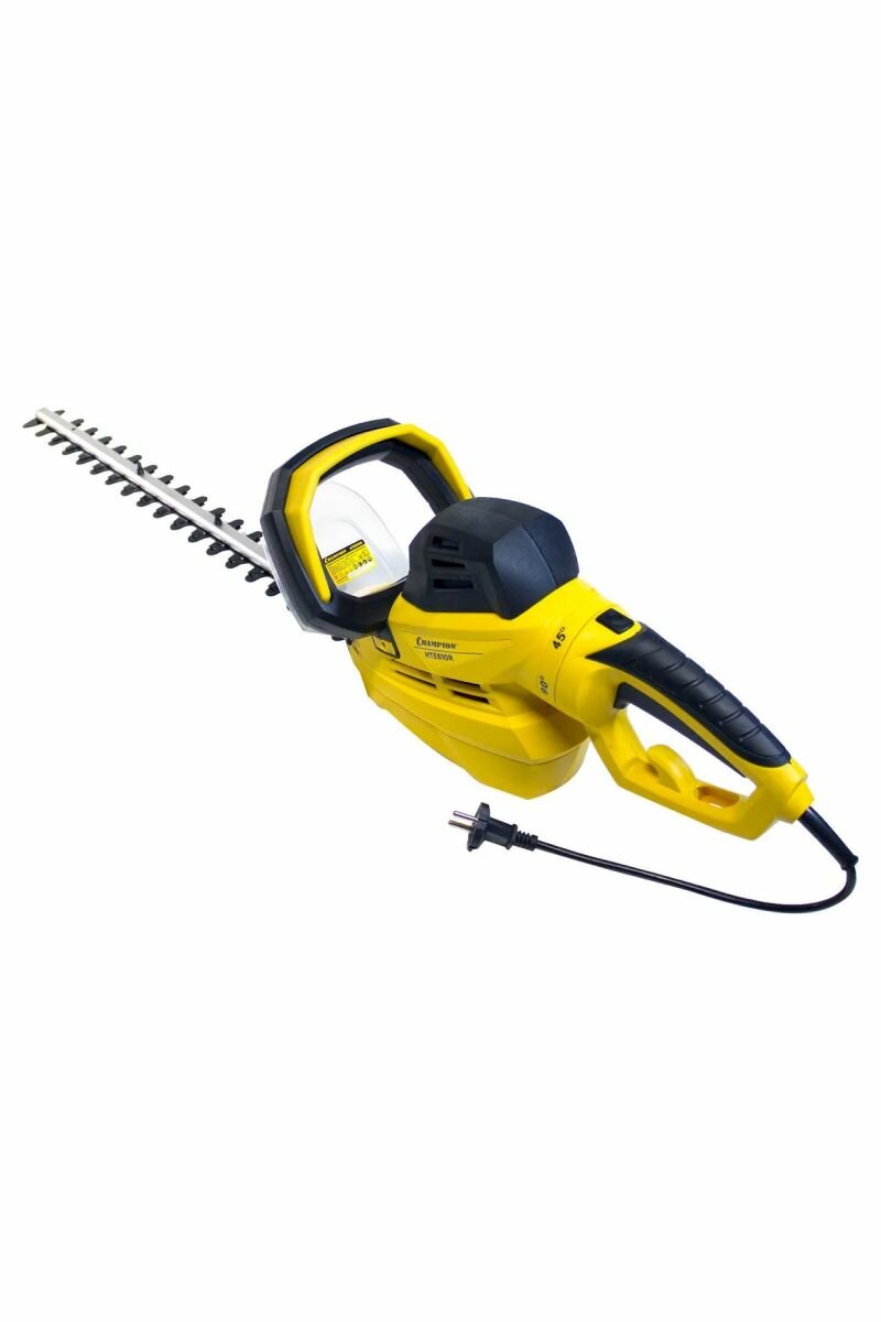 Кусторез электрический CHAMPION HTE610R, ножницы садовые для газона и кустов, 750 Вт