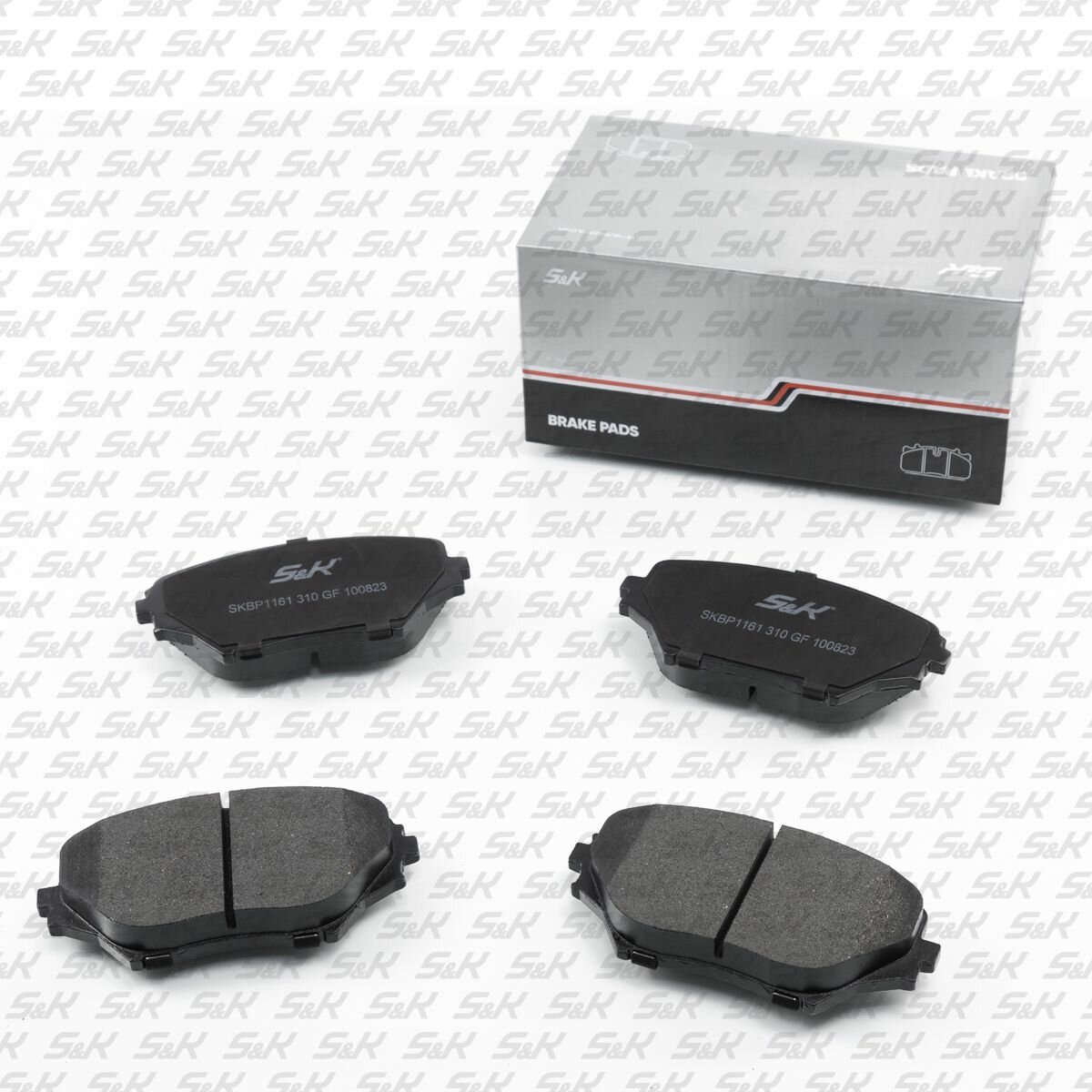 Колодки тормозные передние для Тойота Рав 4 2000-2005 Toyota Rav Артикул SKBP1161 производителя S&K