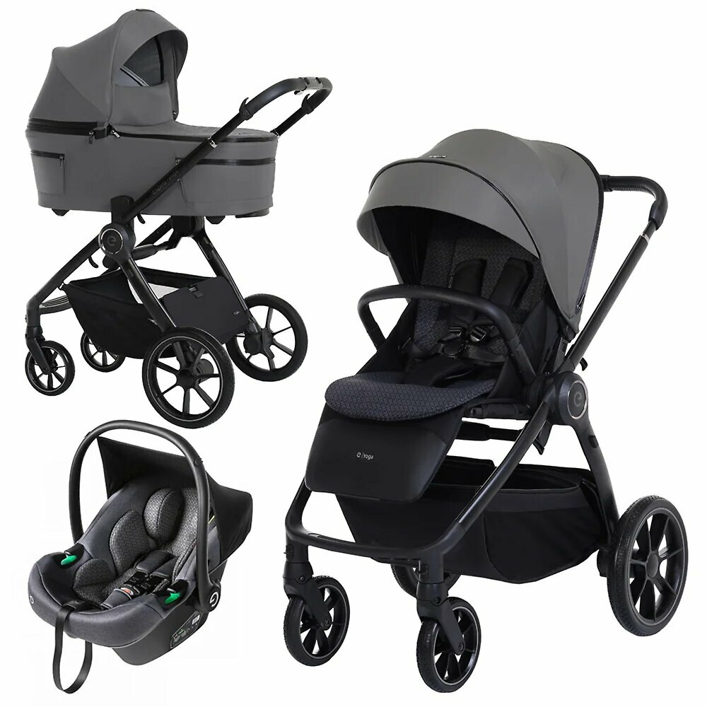 Детская коляска 3в1 Espiro Yoga, цвет Gray Zen / 2025 (Серый Дзен)