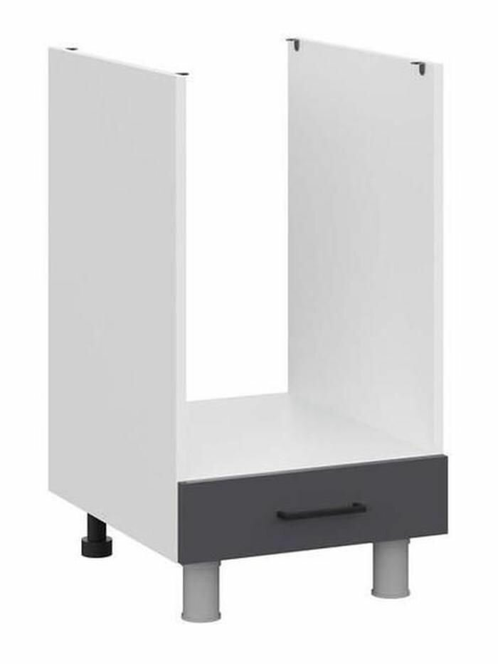 Кухонный модуль напольный, стол под духовку Сектор с ящиками, 45х53.8х82.4 см, Белый / Графит