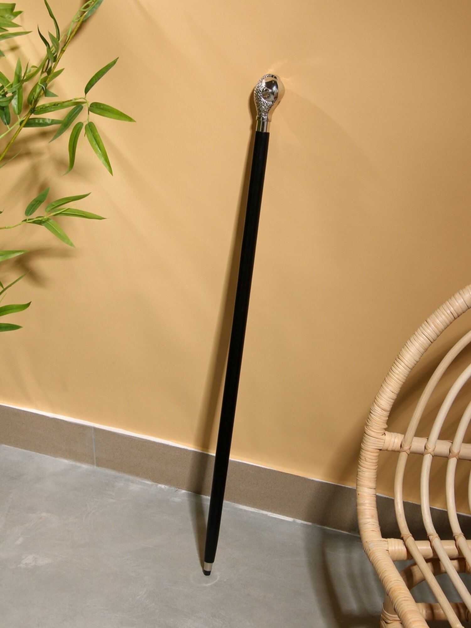 Трость, 90 см, манговое дерево, никель