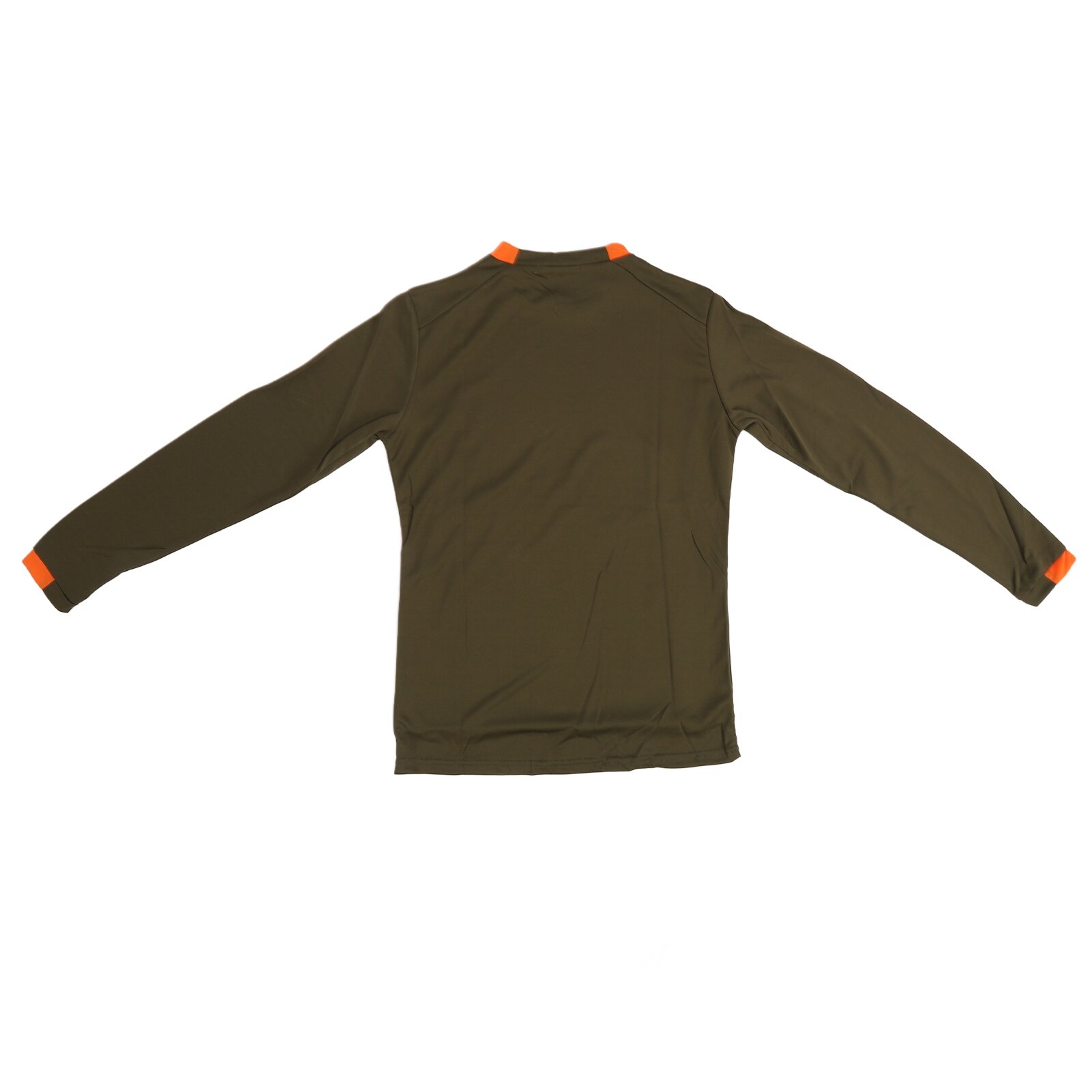 Мужская рубашка Dry Fit, летняя спортивная тренировочная дышащая рубашка с красивым принтом с длинным рукавом, быстросохнущая рубашка для спортзала и улицы, армейский зеленый цвет, размер M