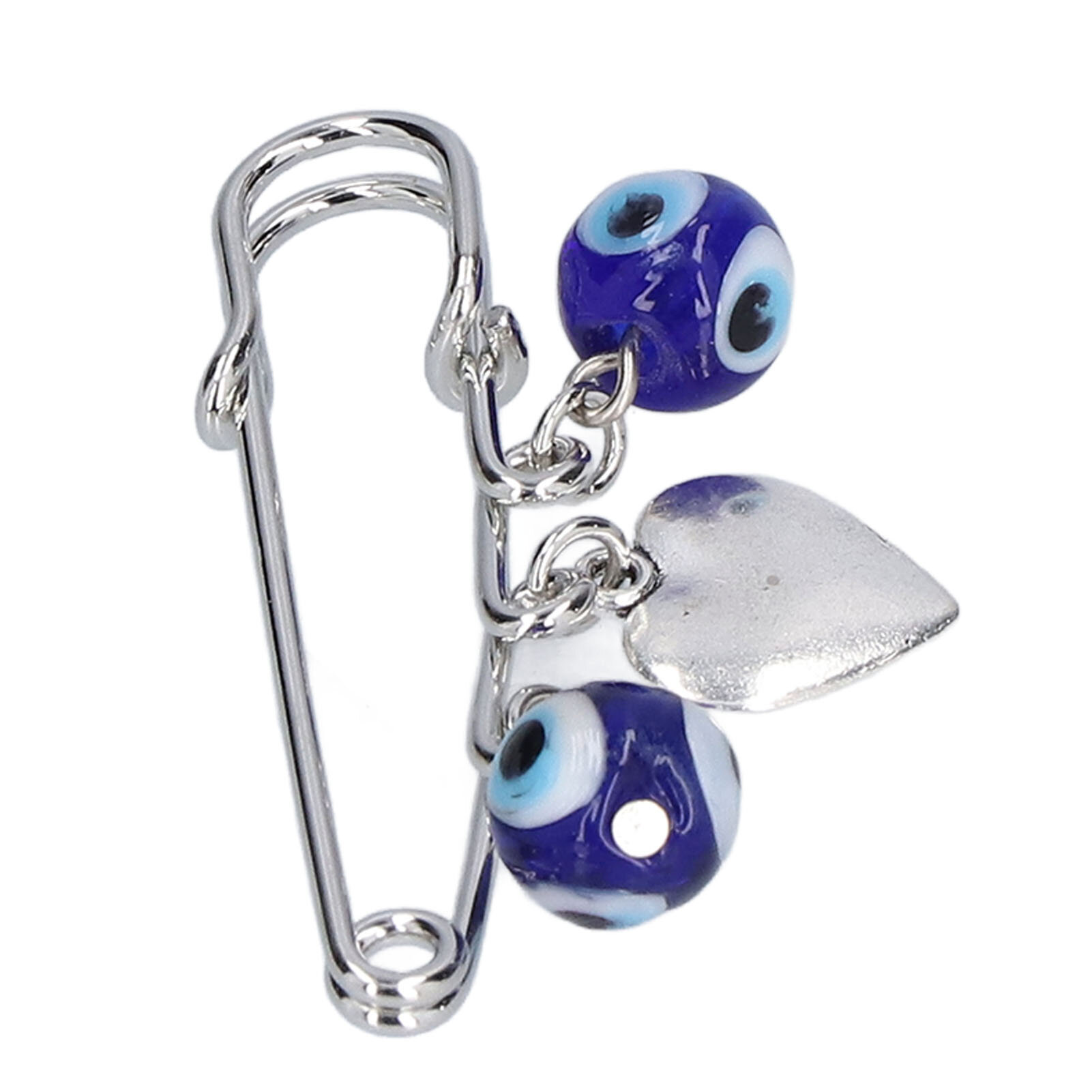 10 шт, булавки, кулон в форме сердца с голубыми глазами, 10 мм, изысканная многофункциональная брошь, булавки для украшения одежды, подарок