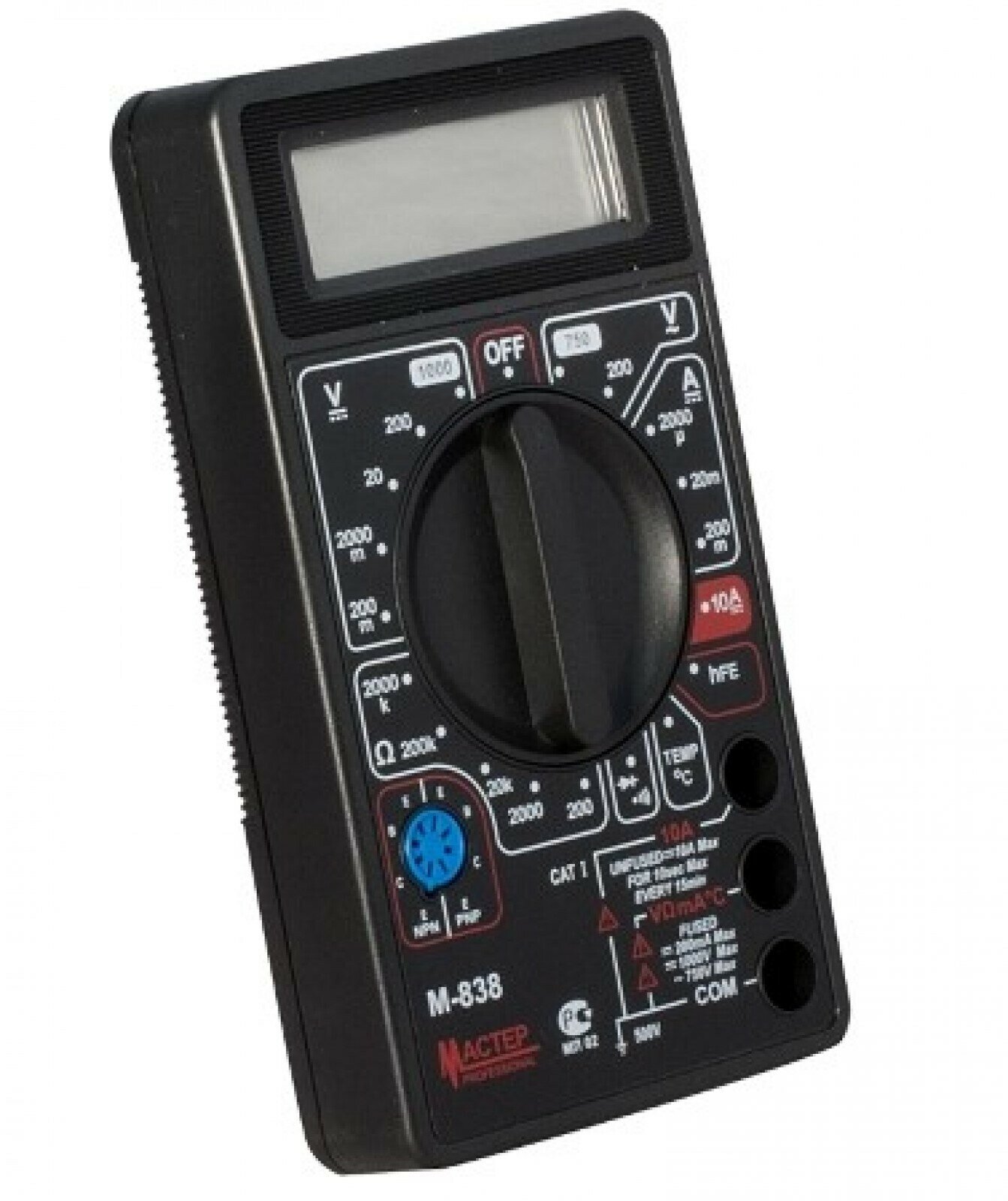 Мультиметр цифровой Master Professional M838, с измерение температуры