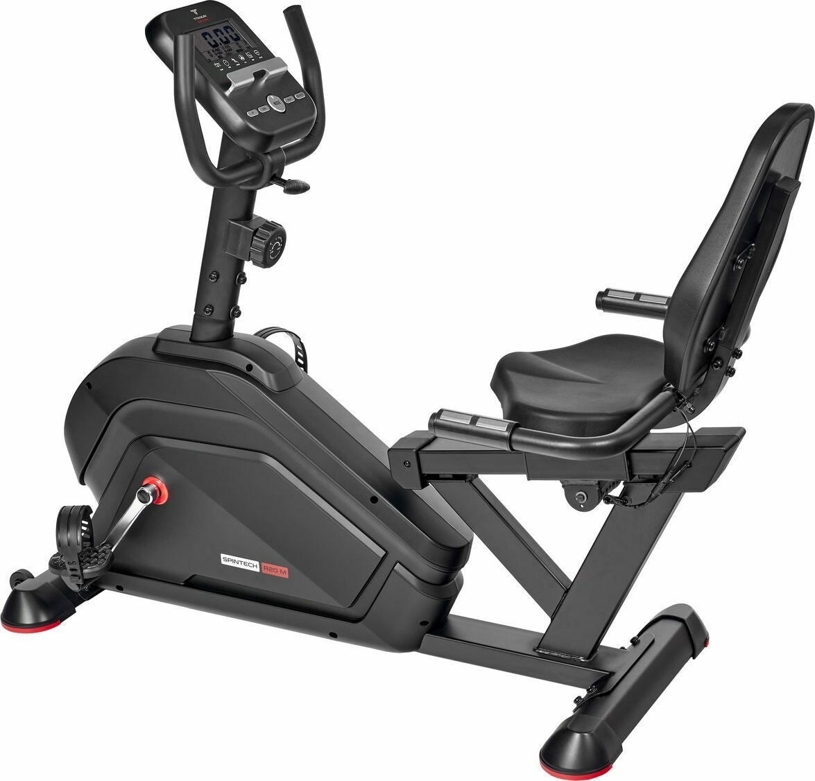 Велотренажер Titanium Masters Spintech R20, горизонтальный, для дома, 8 уровней нагрузки, чёрный