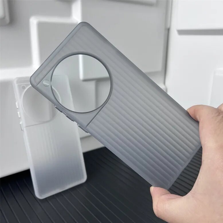 Подходит для OnePlus 12 чехол для телефона oneplus12 жесткий Противоскользящий Серый, oneplus12