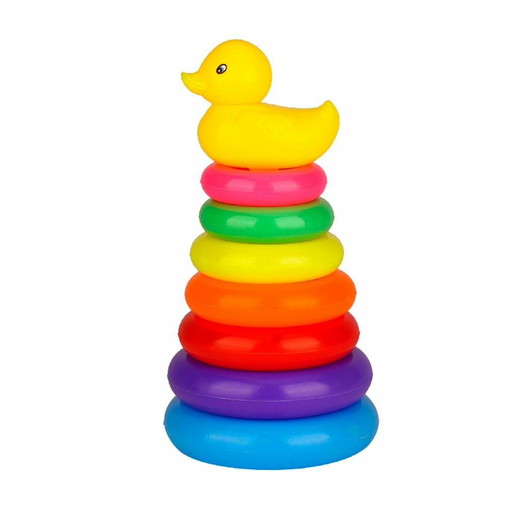 Игрушки для ванной малышей детей 1-3 лет с утками, сложенными кругами, подарки на день рождения детей, креативные водные красочные