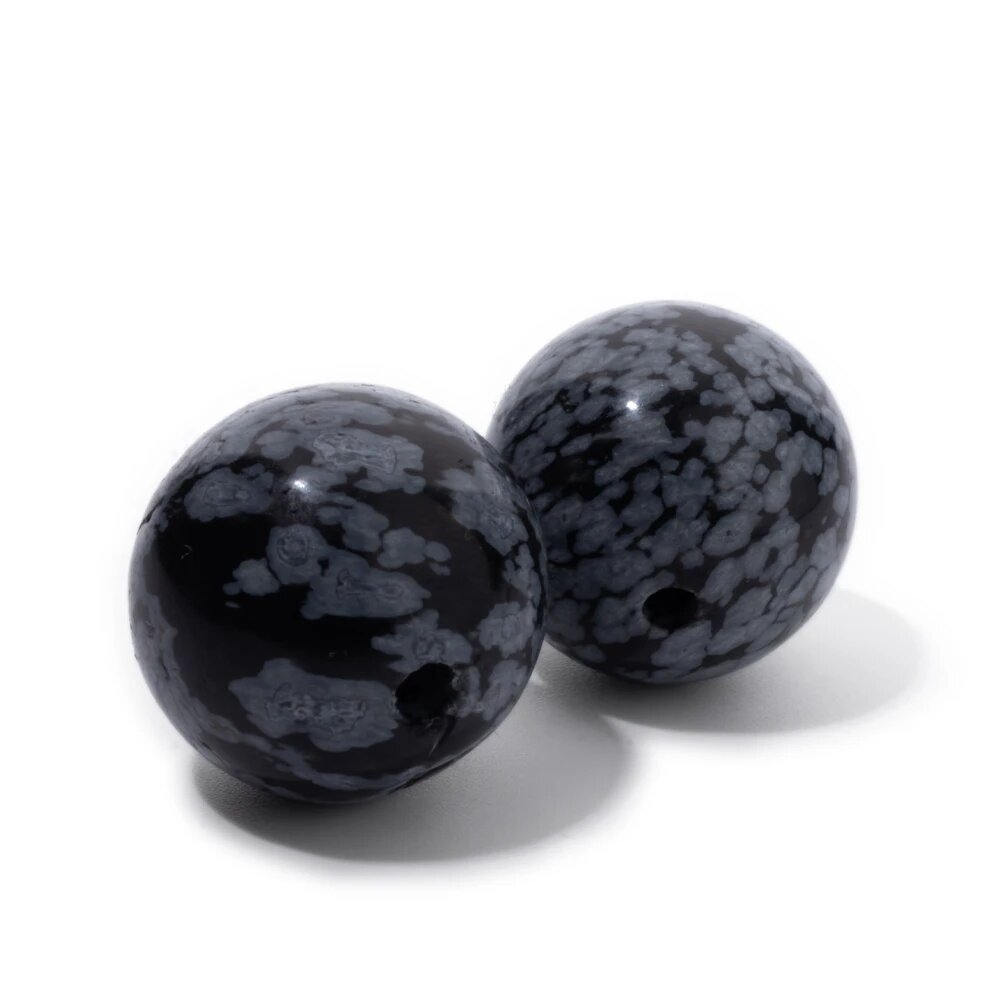 3 шт круглые бусины JOLDHAF из натурального камня 20 мм Черный, TRSZZ-0001-13
