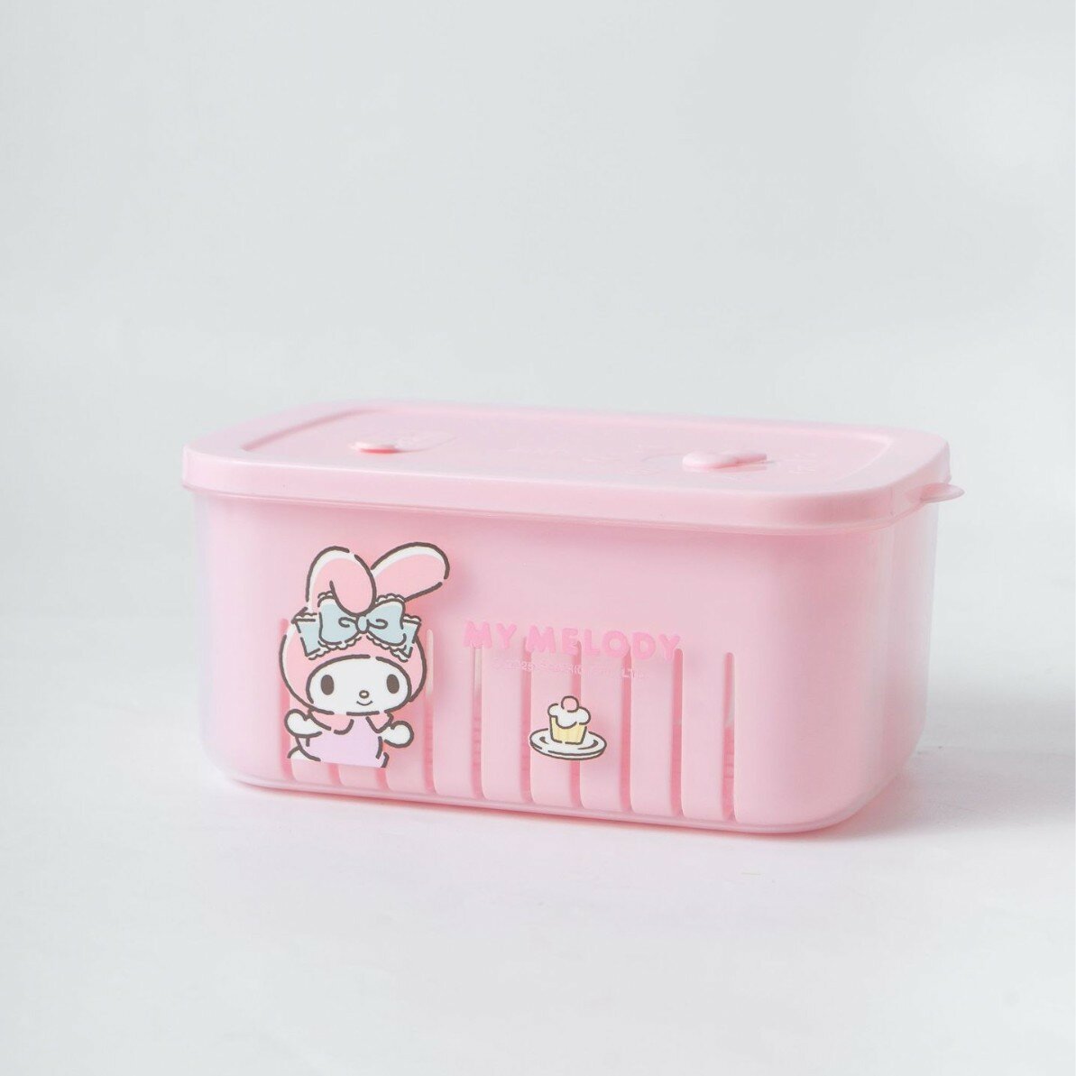 Оригинальная корзина для слива Sanrio, контейнер для свежести, домашний холодильник, фруктовый бенто-бокс, контейнер для хранения, контейнер для свежести