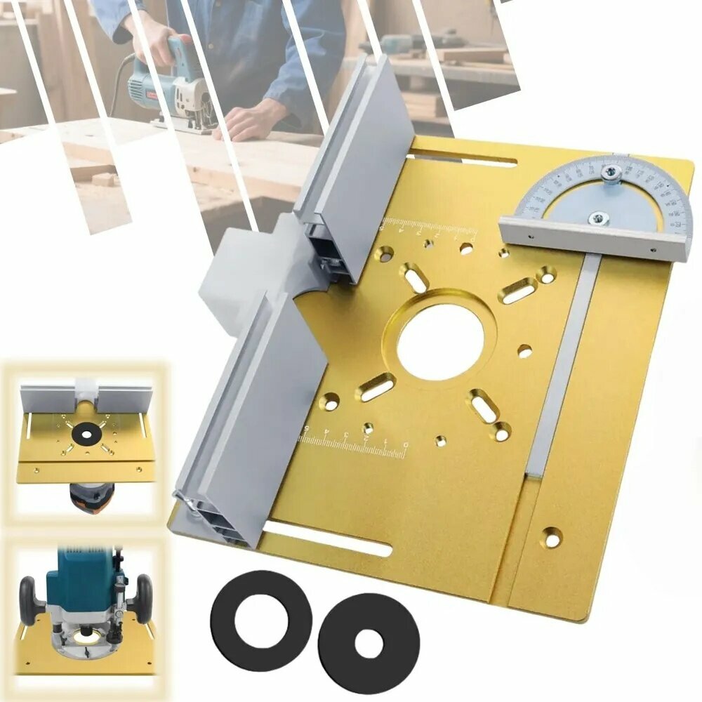 Алюминиевый фрезерный стол Вставная пластина для фрезерного станка по дереву Рабочие столы и инструменты