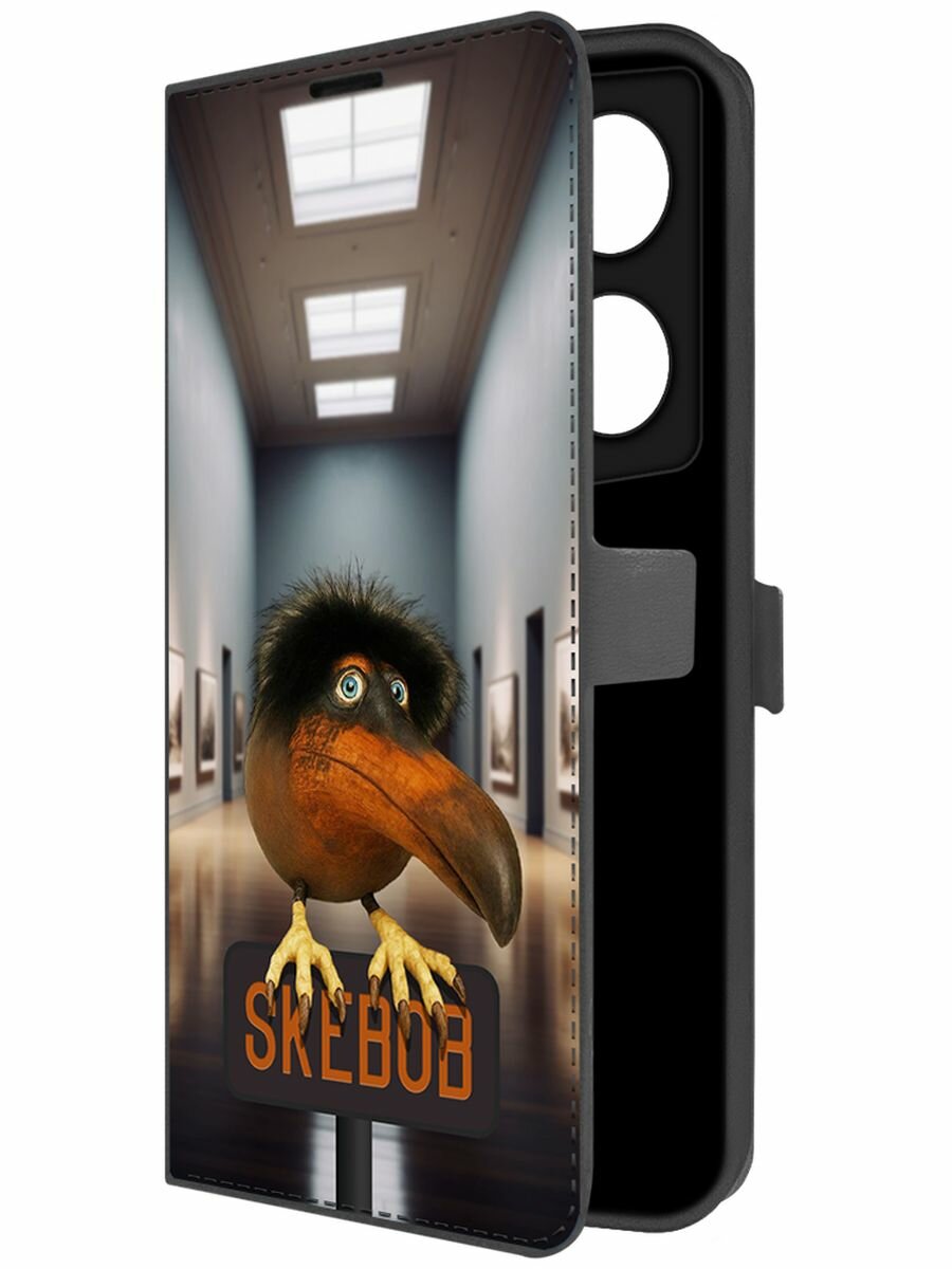 Чехол-книжка Krutoff Eco Book для TECNO Camon 20 Premier Скебоб (черный)