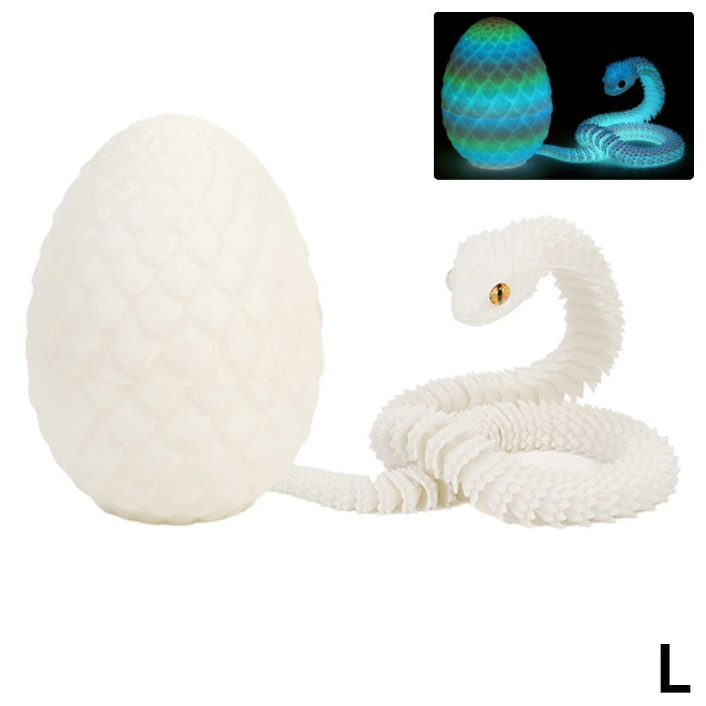 3D-печатная игрушка-орнамент в форме змеи, красочная и милая игрушка-змея