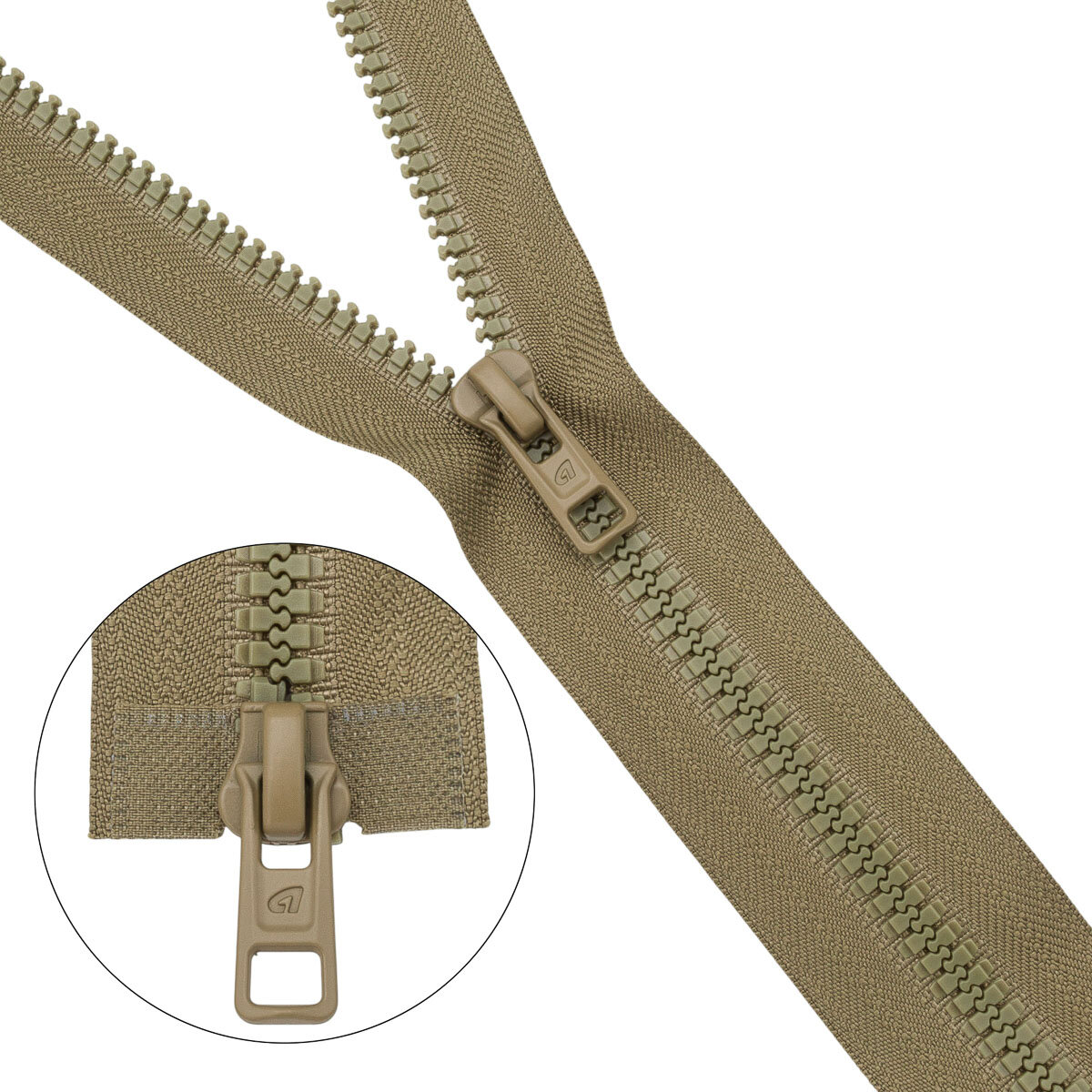 Молния трактор Т6 2 замка 100см (2077) Arta (A342 фисташковый (New)), 5 шт