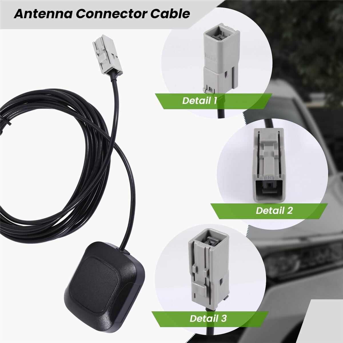Активная GPS-антенна GT5-1S для автомобиля с магнитным креплением усиление сигнала навигации, разъем для подключения, кабель 3 м