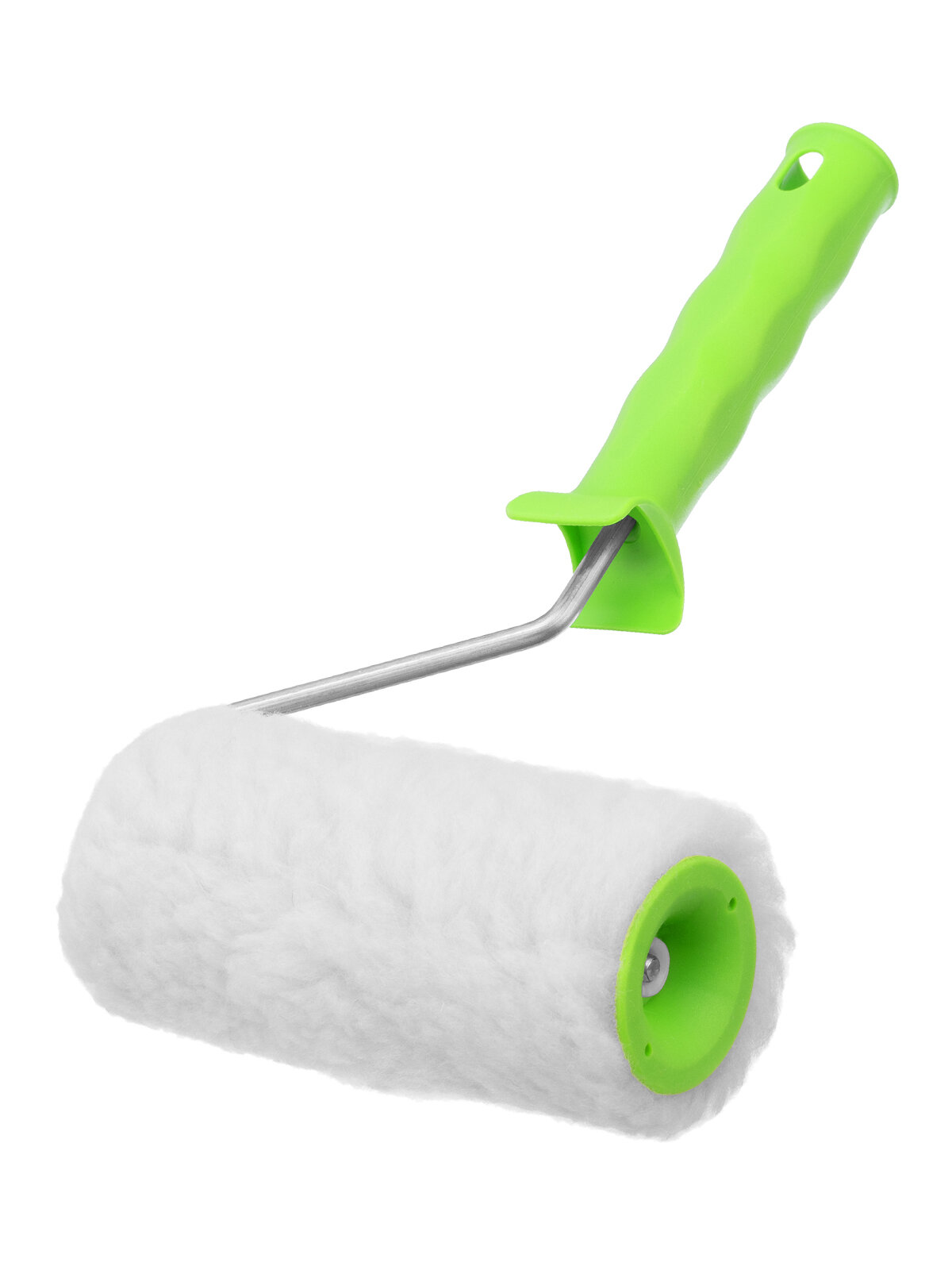 Валик малярный с ручкой Сибртех, 150 х 48 х 6 мм, натуральный мех, ворс 12 мм, 80122