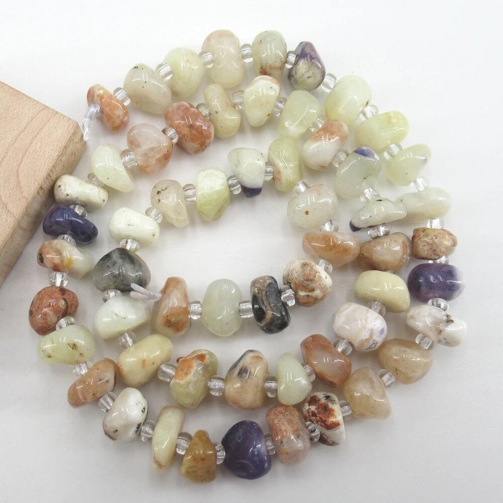 APDGG натуральный мексиканский фиолетовый желтый опал 5x7 мм чип произвольной формы самородки бусины настоящий драгоценный камень 15,5 "нить изготовление ювелирных изделий своими руками