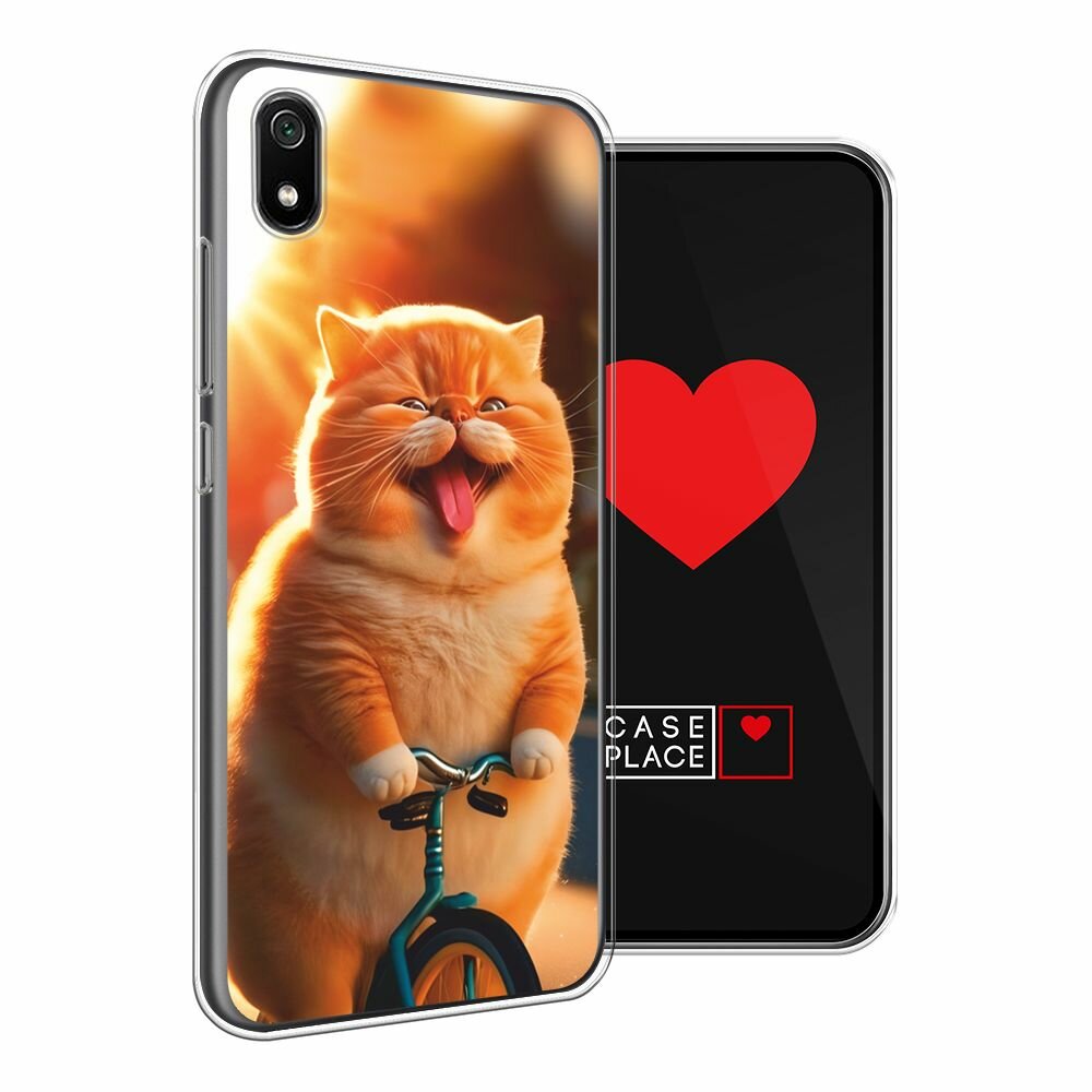 Чехол на Xiaomi Redmi 7A / Сяоми Редми 7А с принтом "Кот на велике" — фото 1