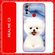 Силиконовый чехол на Realme C3 / Реалми C3 с принтом Белый пёсик