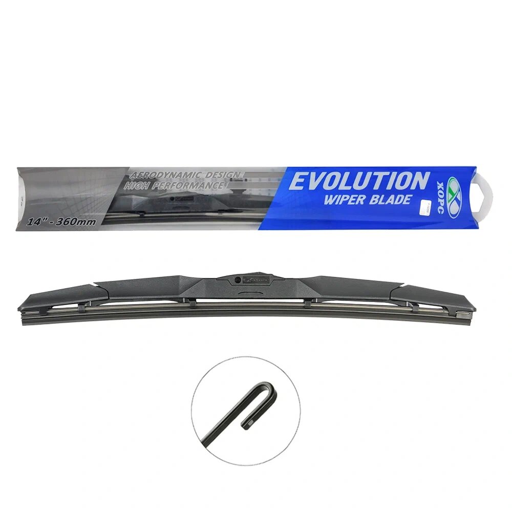 Щетка стеклоочистителя хорс EVOLUTION 36-EVO-RB гибридная 360 мм